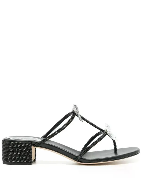 Rene Caovilla Caterina 40mm Leather Sandals