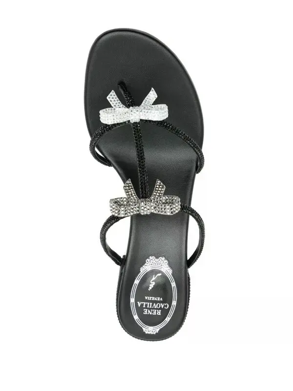 Rene Caovilla Caterina 40mm Leather Sandals