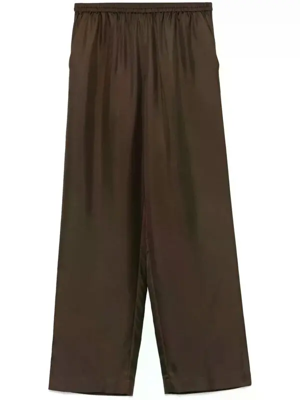 Loulou De Saison Alera Straight-leg Trousers - Brown