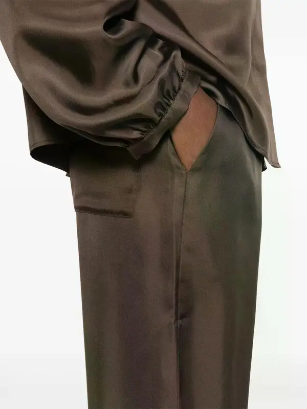 Loulou De Saison Alera Straight-leg Trousers - Brown