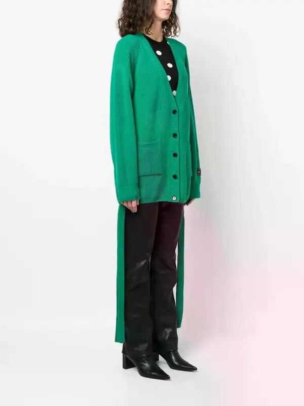 MSGM Ribbed-knit Wool-blend Cardigan