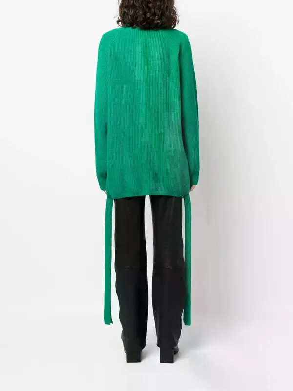 MSGM Ribbed-knit Wool-blend Cardigan