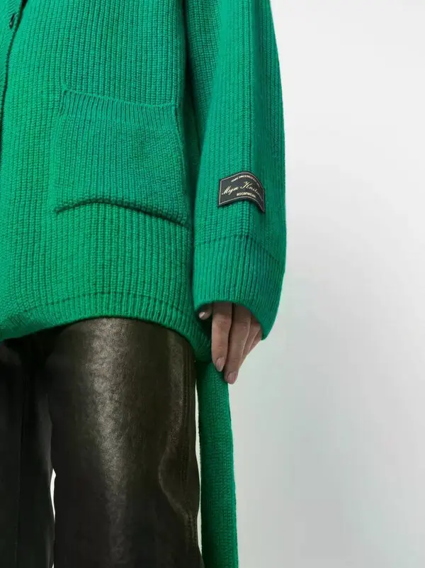 MSGM Ribbed-knit Wool-blend Cardigan