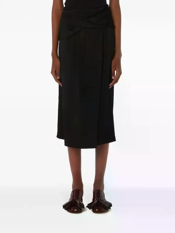 JW Anderson Draped Midi Skirt