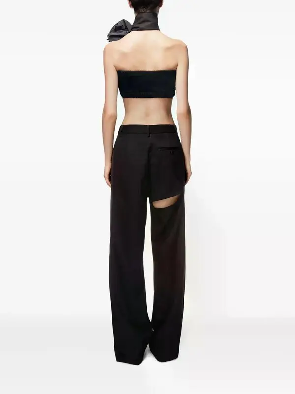 AREA Asymmetric Slit Trousers