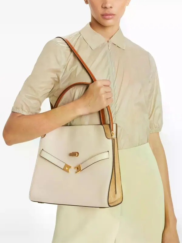 Tory Burch Lee Radziwill Small Tote - Neutrals