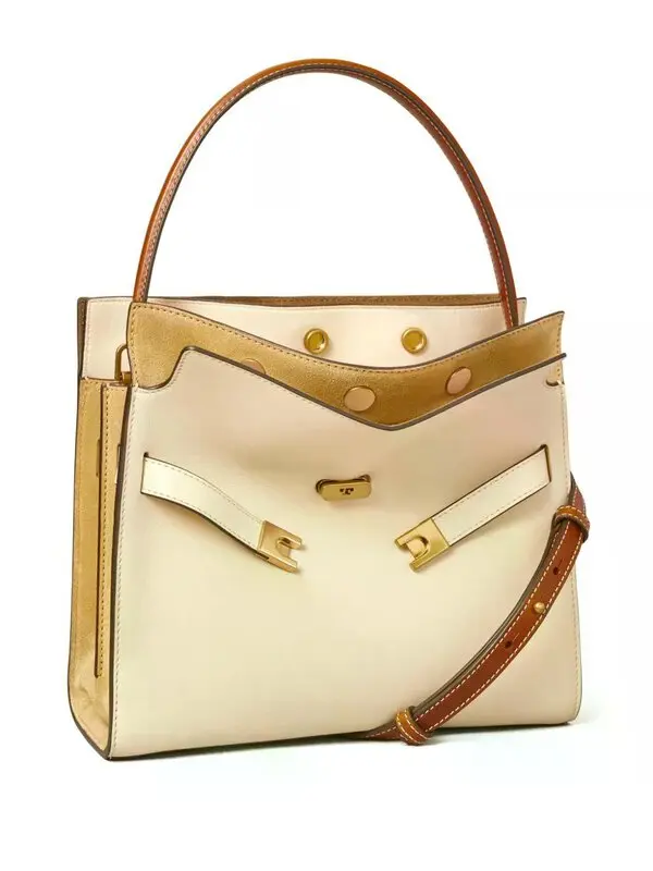 Tory Burch Lee Radziwill Small Tote - Neutrals