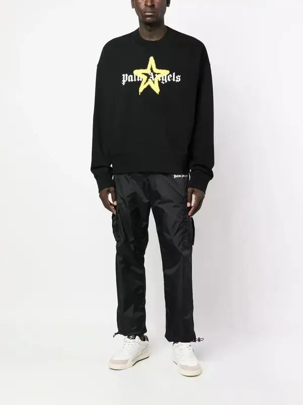 Palm Angels Star Sprayed-print Sweatshirt