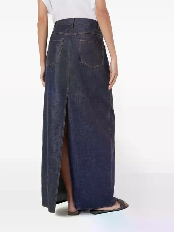 Brunello Cucinelli Denim Maxi Skirt