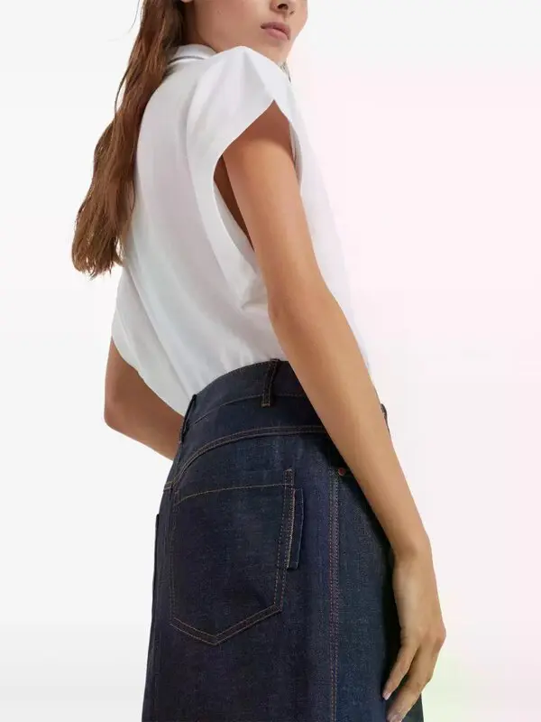 Brunello Cucinelli Denim Maxi Skirt