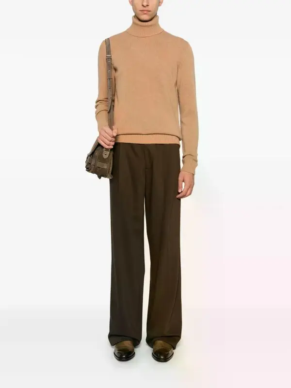 NUUR Merino Wool-cashmere Blend Roll-neck Sweater - Neutrals