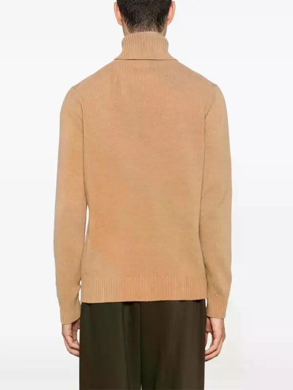 NUUR Merino Wool-cashmere Blend Roll-neck Sweater - Neutrals