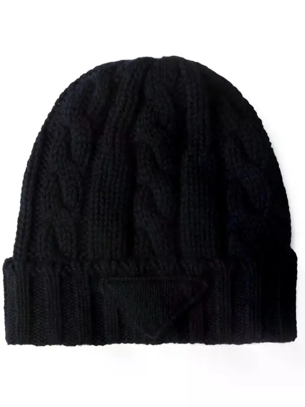 Prada Cashmere Beanie - Blue