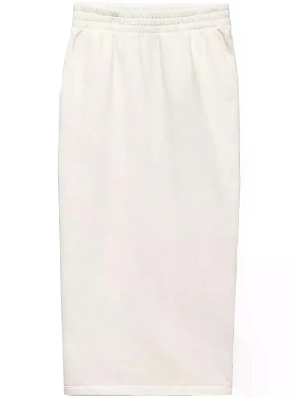Prada Cotton Midi Skirt - Neutrals