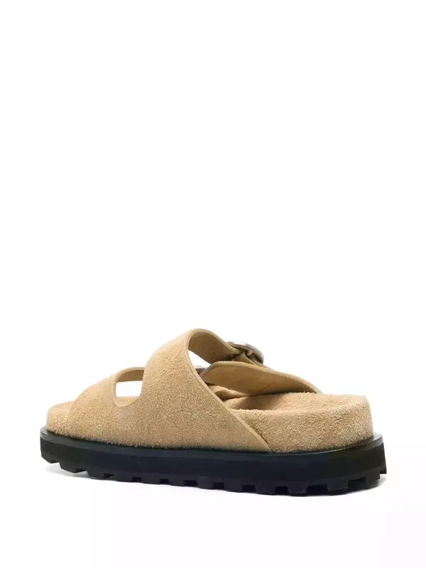 JIL SANDER Suede Slides - Neutrals