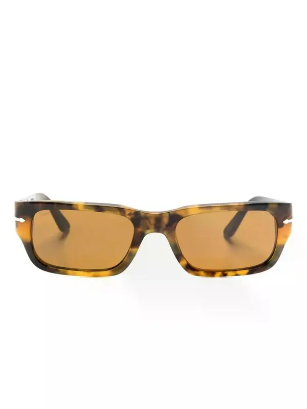 Persol Adrien Tortoiseshell Rectangle-frame Sunglasses - Brown