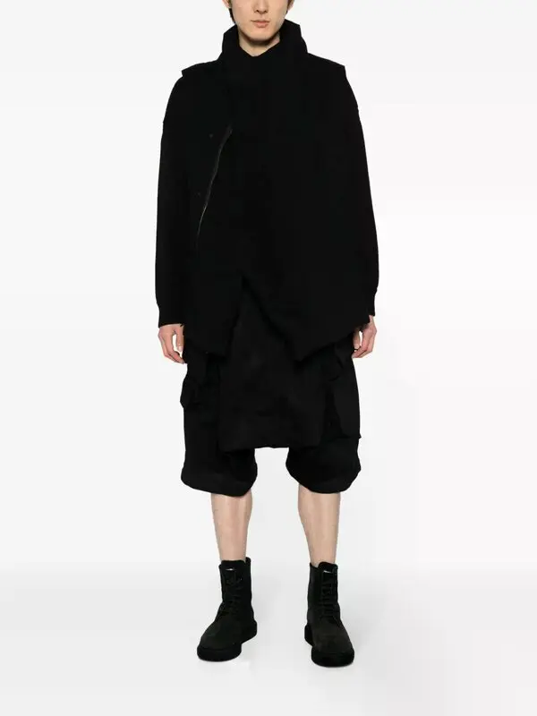 JULIUS Asymmetric Long-sleeve Vest