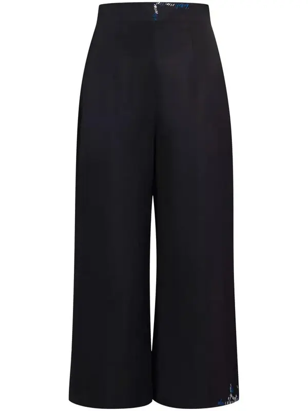 Marni Decorative-stitching Cropped Trousers