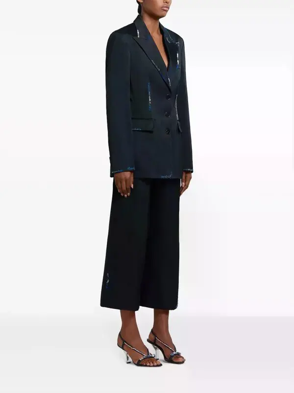 Marni Decorative-stitching Cropped Trousers