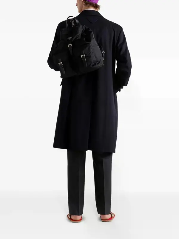 Prada Single-breasted Wool Coat - Blue