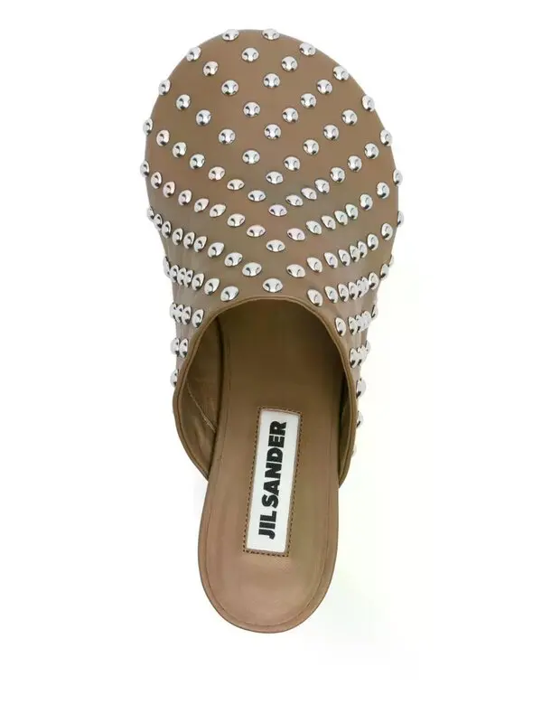 JIL SANDER 50mm Studded Mules - Green