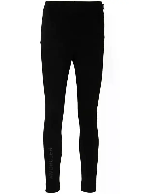 Moncler Rubberised-logo Performance Leggings