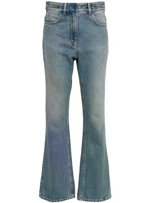 Givenchy 4g-motif Straight-leg Jeans