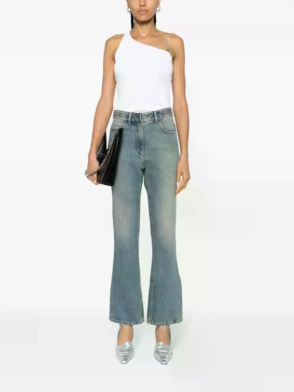 Givenchy 4g-motif Straight-leg Jeans