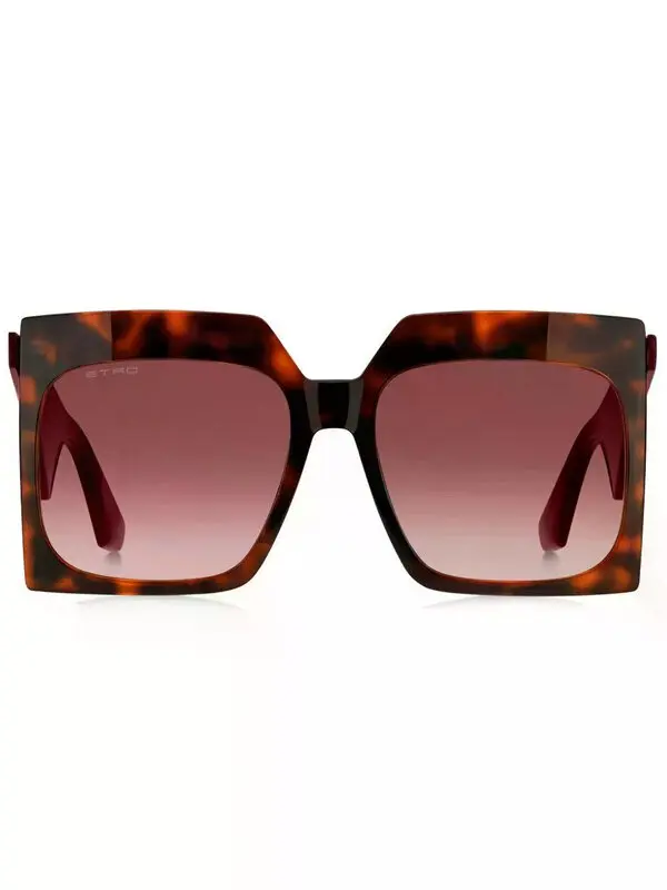 Etro Oversized Frame Sunglasses - Red