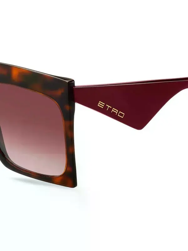 Etro Oversized Frame Sunglasses - Red
