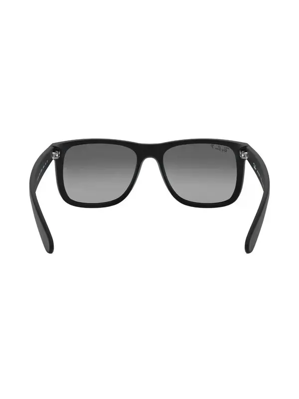 Ray-ban Square Frame Sunglasses With Grey Tinted Lenses - Black
