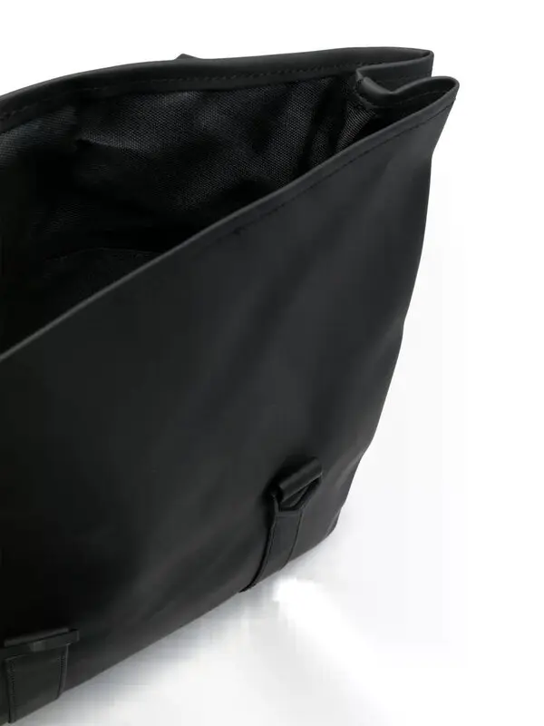 Rains Logo-debossed Backpack - Black