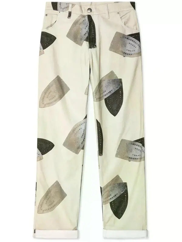 CHARLES JEFFREY Art Denim Straight-leg Jeans