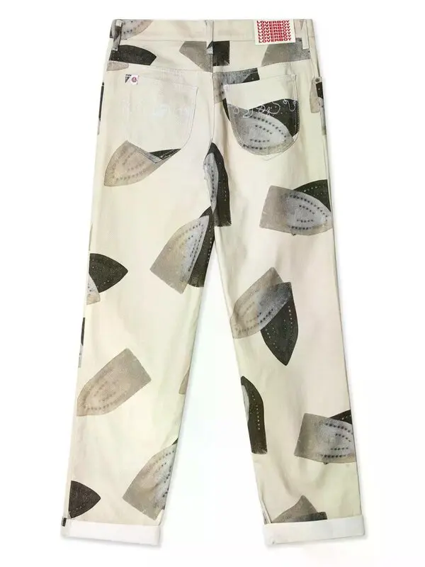 CHARLES JEFFREY Art Denim Straight-leg Jeans
