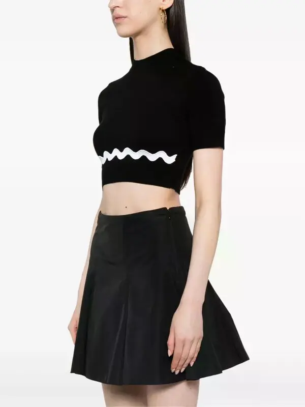 PATOU Wave Cropped Sweater