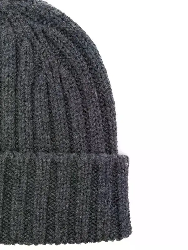 Aspesi Ribbed-knit Beanie - Grey