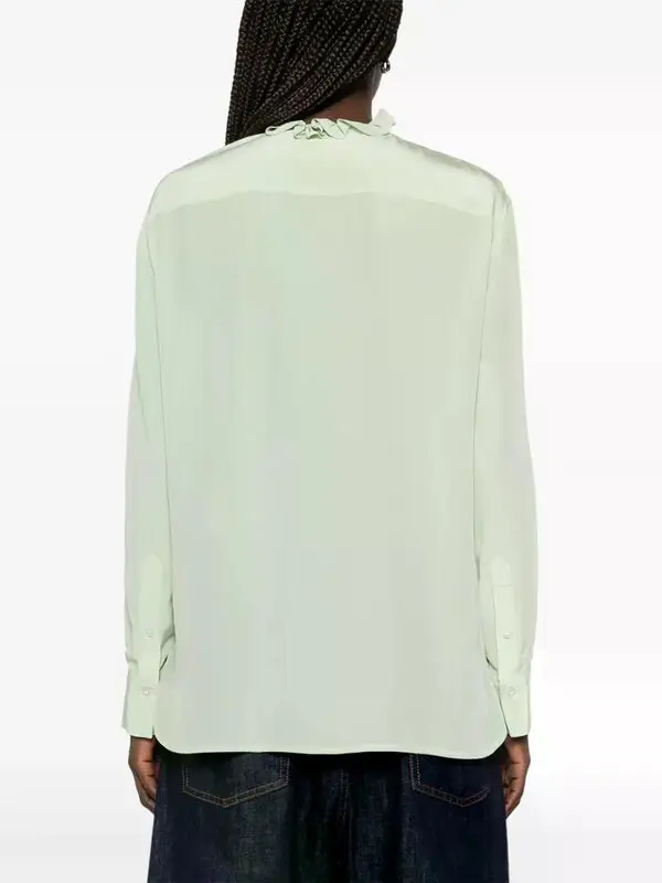 Victoria Beckham Ruffled Silk Shirt