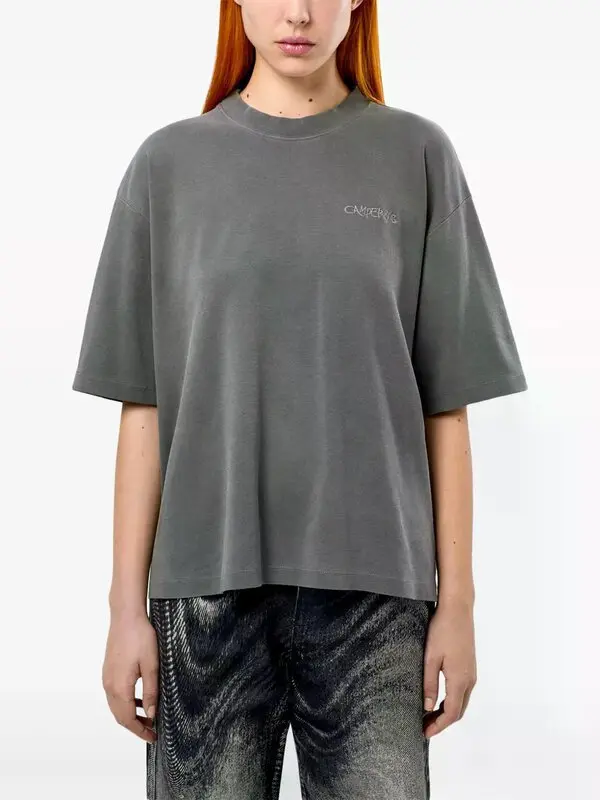 Camper Logo-embroidered Cotton T-shirt
