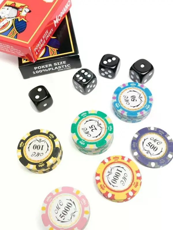 HECTOR SAXE 440 Chip Leather Poker Set