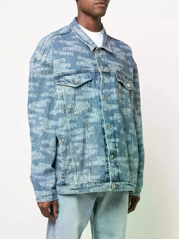 Vetements Logo-print Denim Jacket