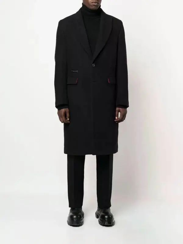 Philipp Plein Graffiti-print Single-breasted Coat