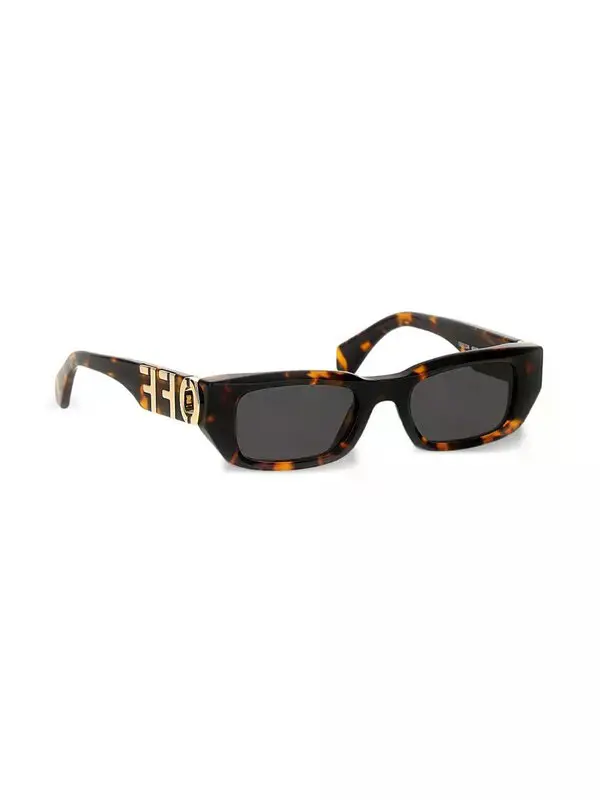 Off-White Fillmore Rectangle-frame Sunglasses - Brown