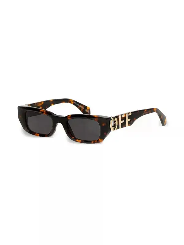 Off-White Fillmore Rectangle-frame Sunglasses - Brown