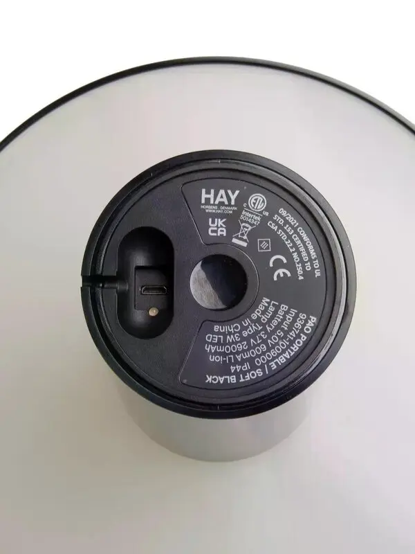 HAY Pao Portable Lamp - Black
