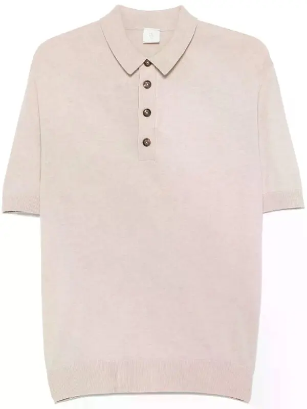 Eleventy Mélange-effect Polo Shirt