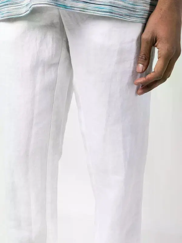Orlebar Brown Griffon Linen Tailored Trousers - White