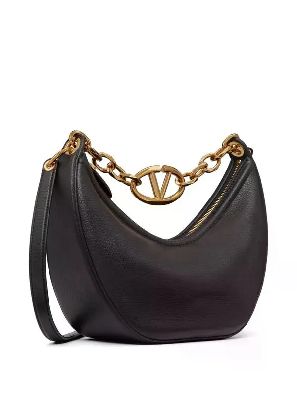 Valentino Garavani Vlogo Moon Shoulder Bag - Black