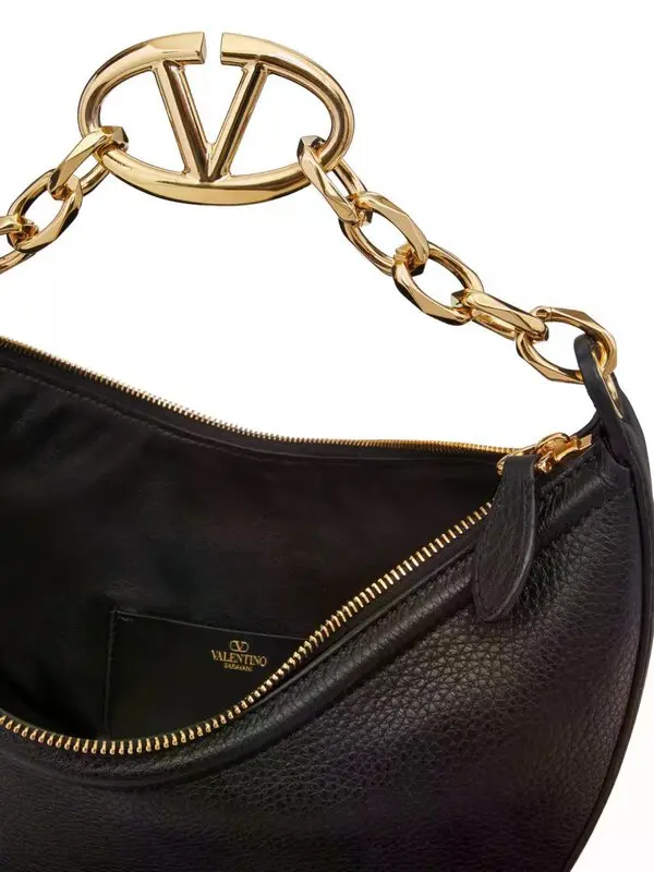 Valentino Garavani Vlogo Moon Shoulder Bag - Black