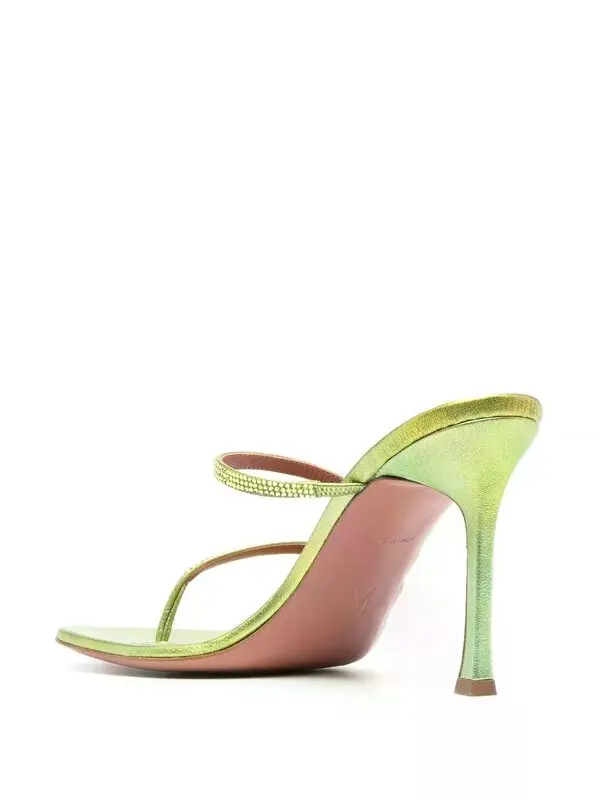 Amina Muaddi 105mm Crystal-embellished Sandals