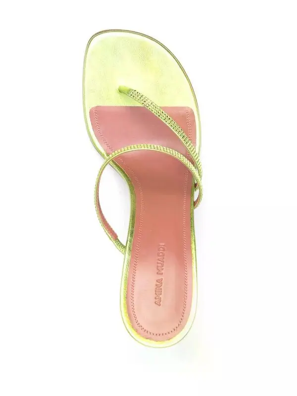 Amina Muaddi 105mm Crystal-embellished Sandals